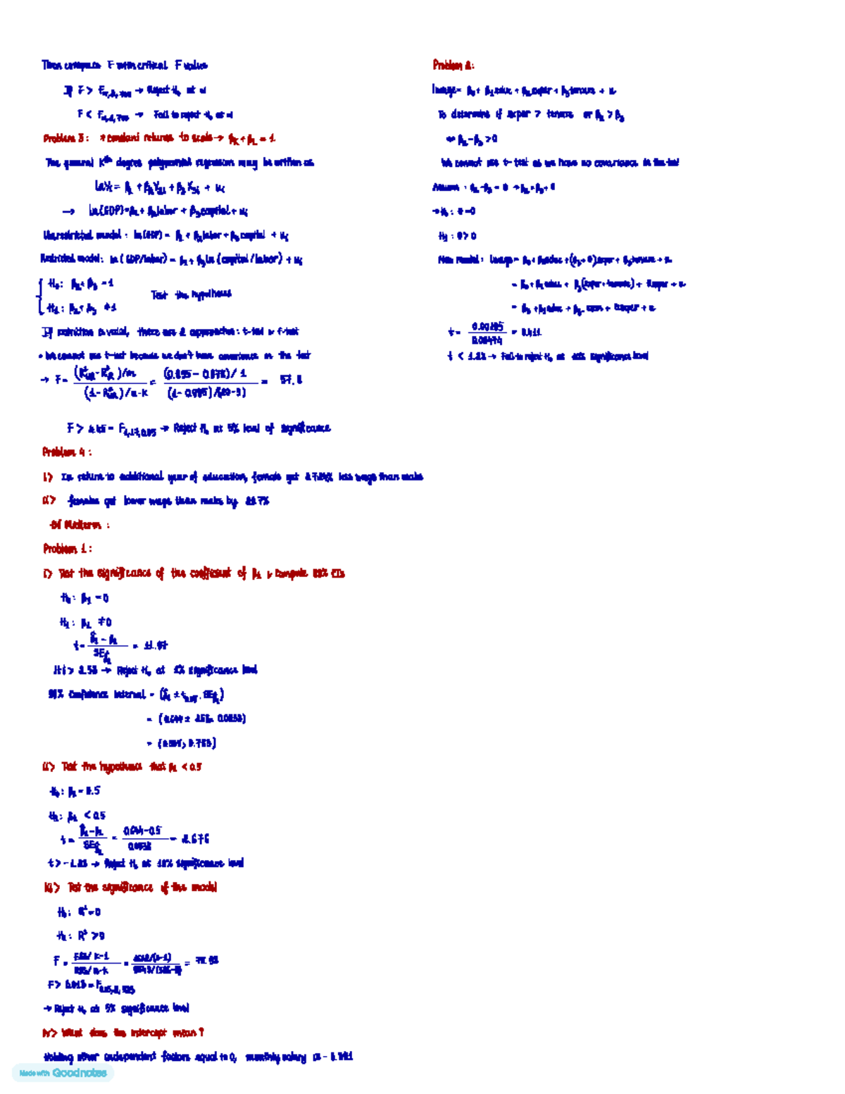 TTNH+PPL 3 - Midterm Exam Notes on Hypothesis Testing and Models - Studocu