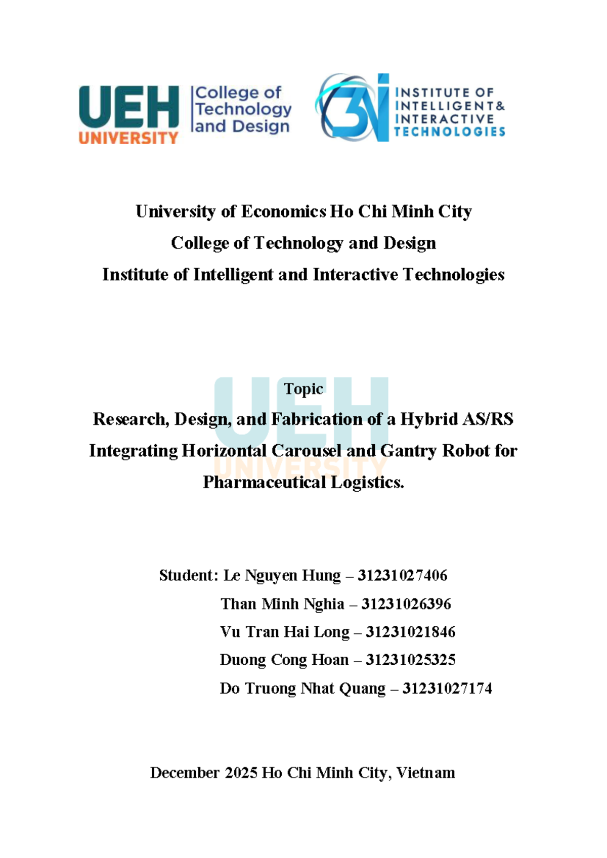 Research, Design, and Fabrication of a Hybrid Carousel-Gantry System ...