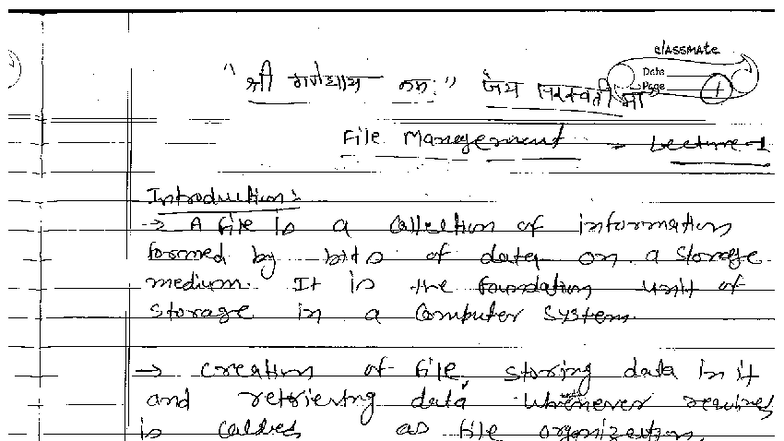 5CS4-OS-Unit-4: File Management Concepts and Techniques - Studocu