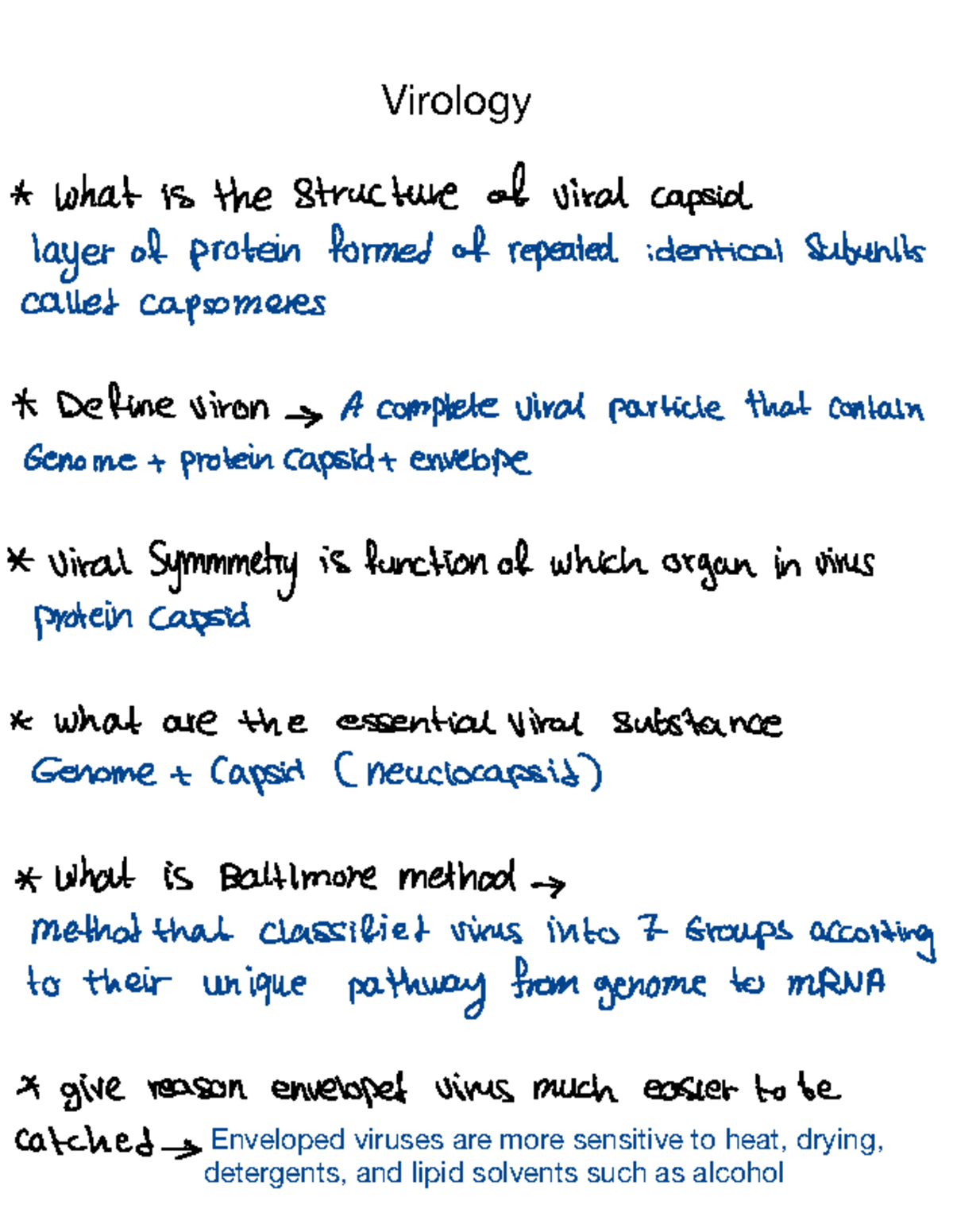 Microbiology Questions: Structure of Viruses and Fungal Infections (BIO ...