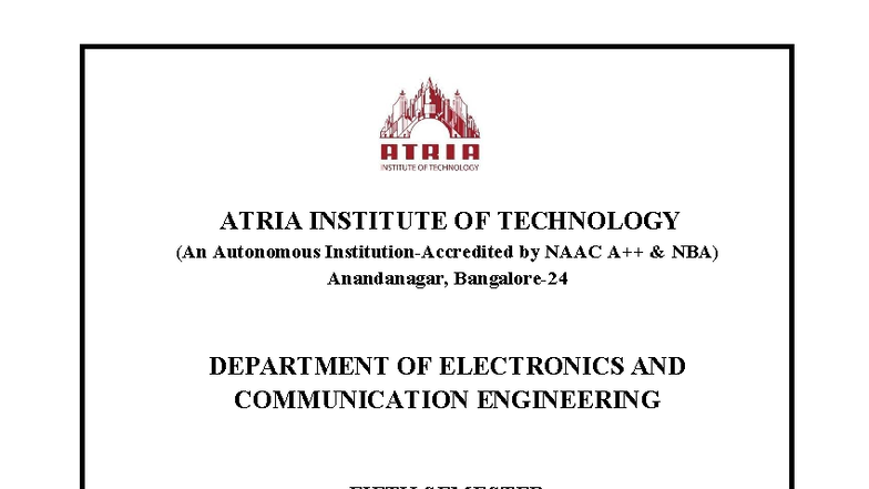 DSP Lab Manual - nil - ATRIA INSTITUTE OF TECHNOLOGY (An Autonomous Institution-Accredited by ...