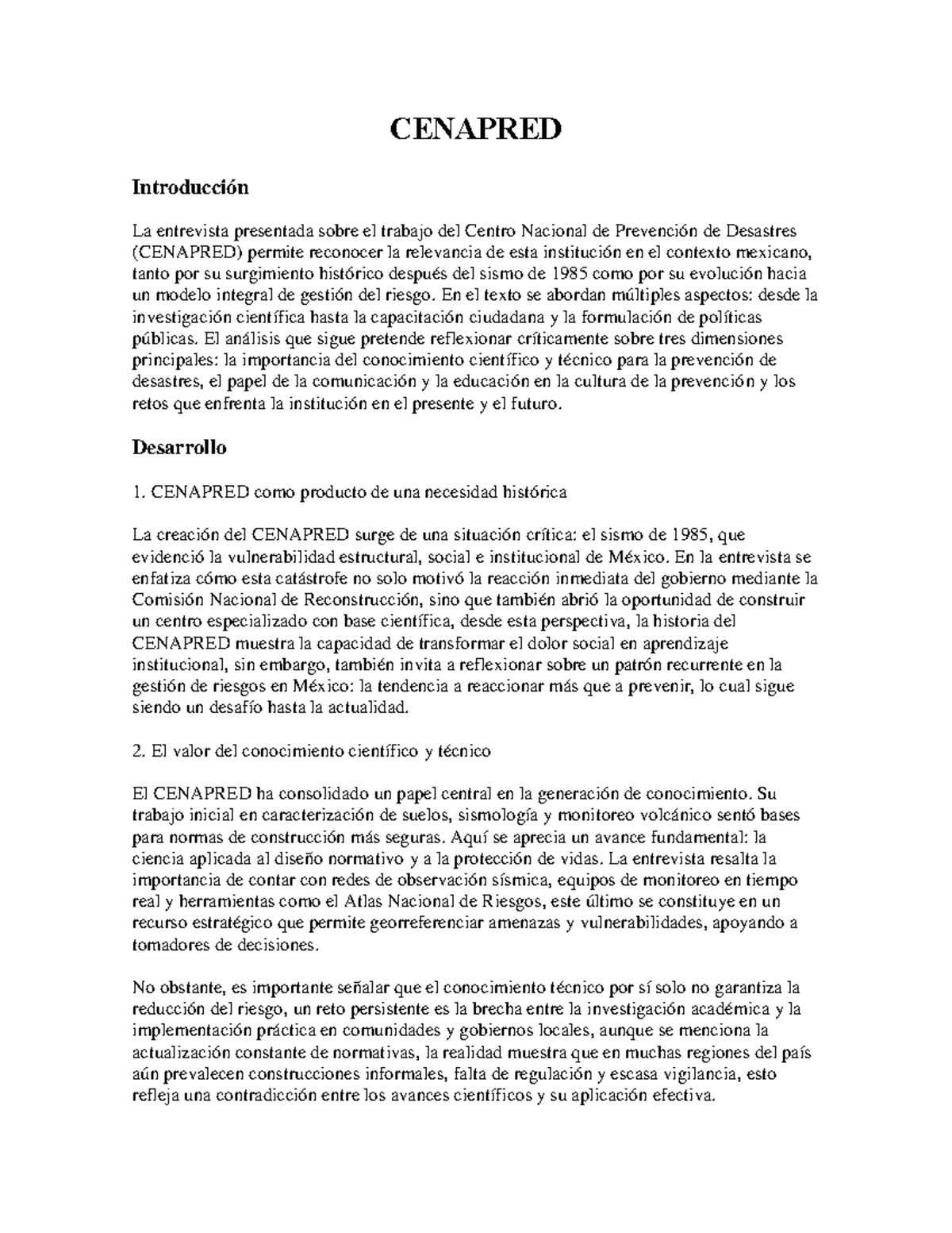 Resumen de Videos CENAPRED: Importancia y Desafíos en la Prevención ...