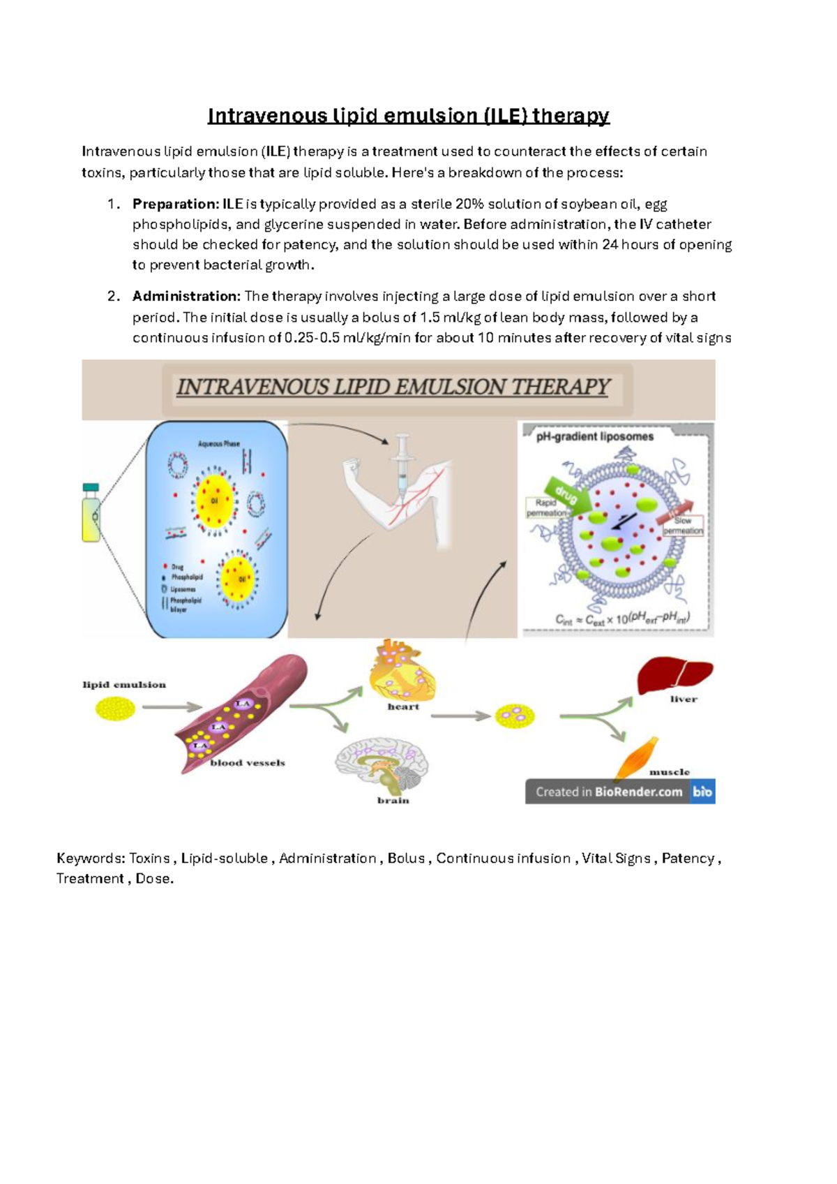Intravenous lipid emulsion - Here's a breakdown of the process: 1 ...