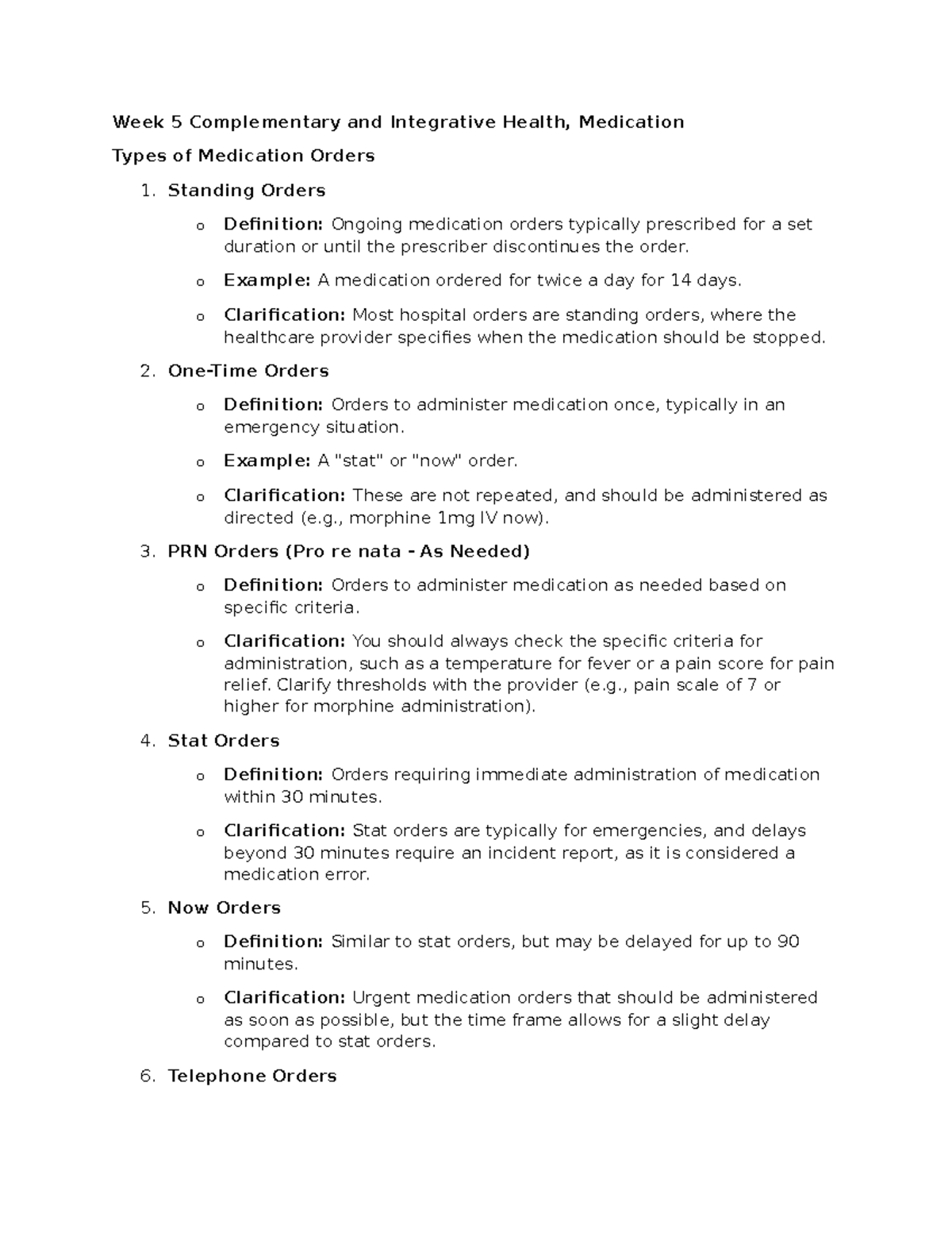 Week 5 Lecture Tutoring - Week 5 Complementary and Integrative Health ...