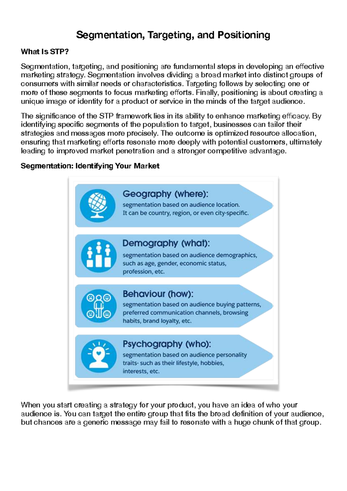Segmentation, Targeting, and Positioning (STP) in Marketing Strategy ...