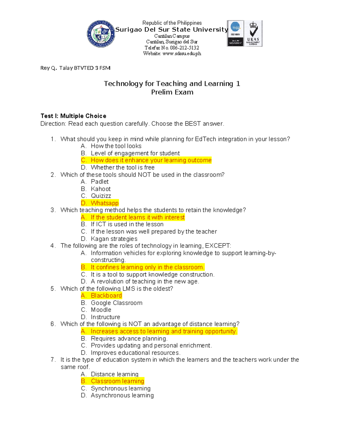 478894742-EDUC8-Prelim - Surigao Del Sur State University Cantilan ...
