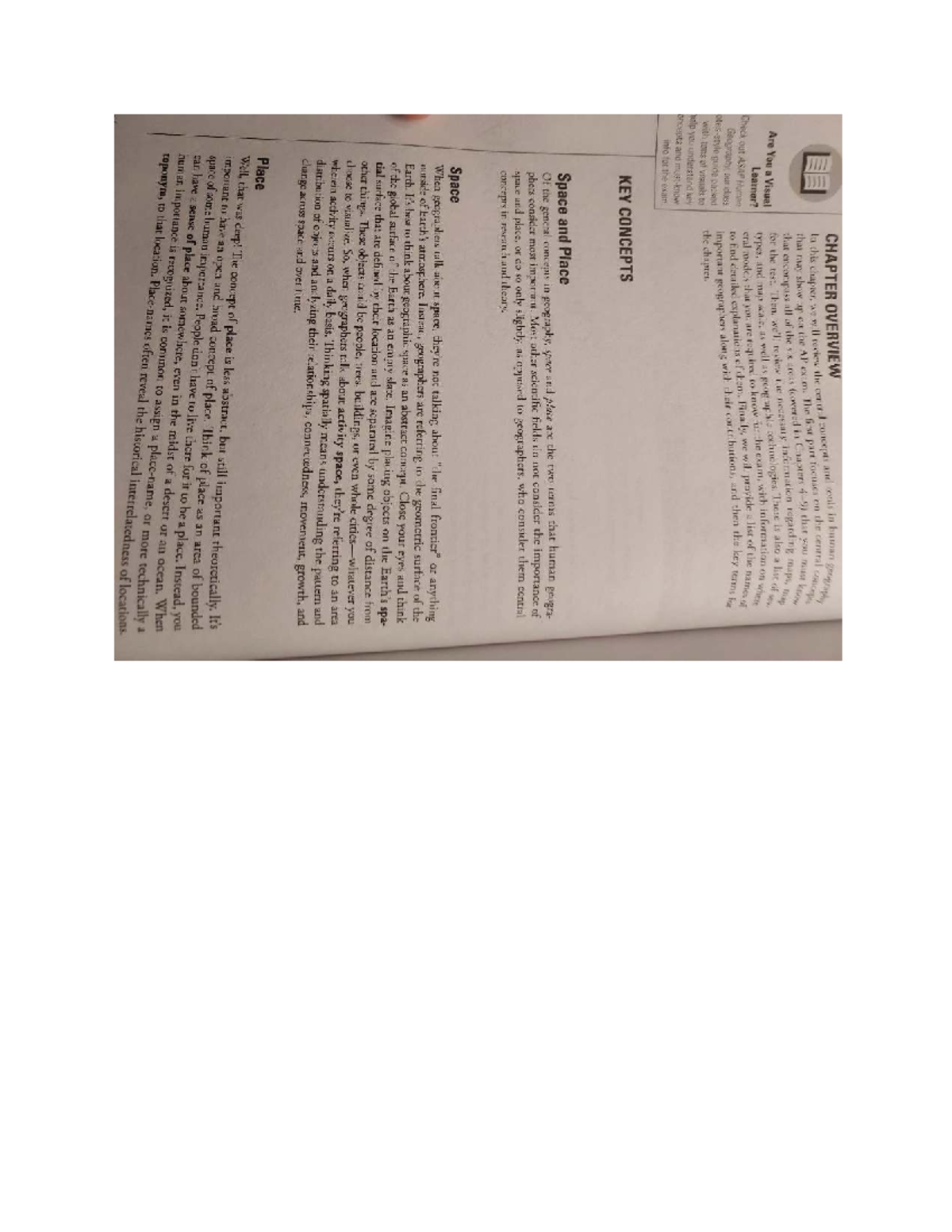 APHG Unit 1 Lecture Notes: Key Concepts and Overview - CHAPTER OVERVIEW ...