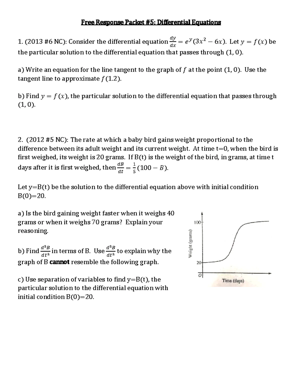 AP CALCULUS AB U6 Progress Check: MCQ Part A Scoring Guide - Studocu