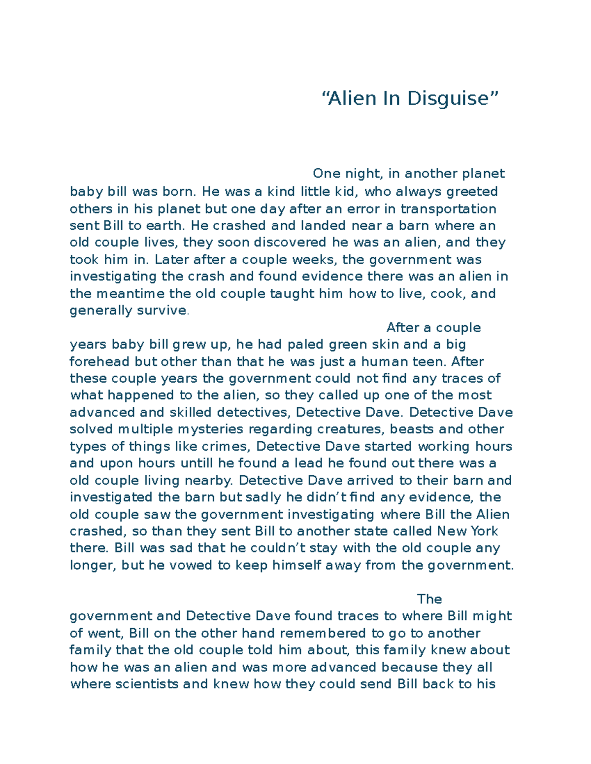 Alien In Disguise - iubbiuiuiub - “Alien In Disguise” One night, in ...