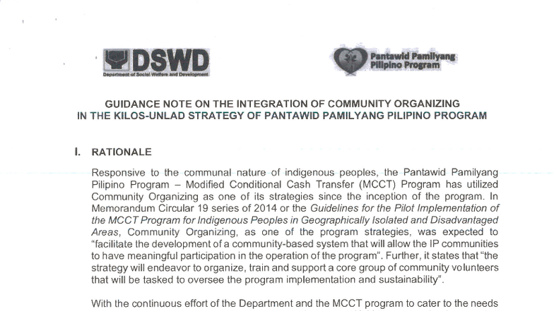 Approved- Guidance-NOTE-ON-THE- Integration-OF- Community- Organizing ...