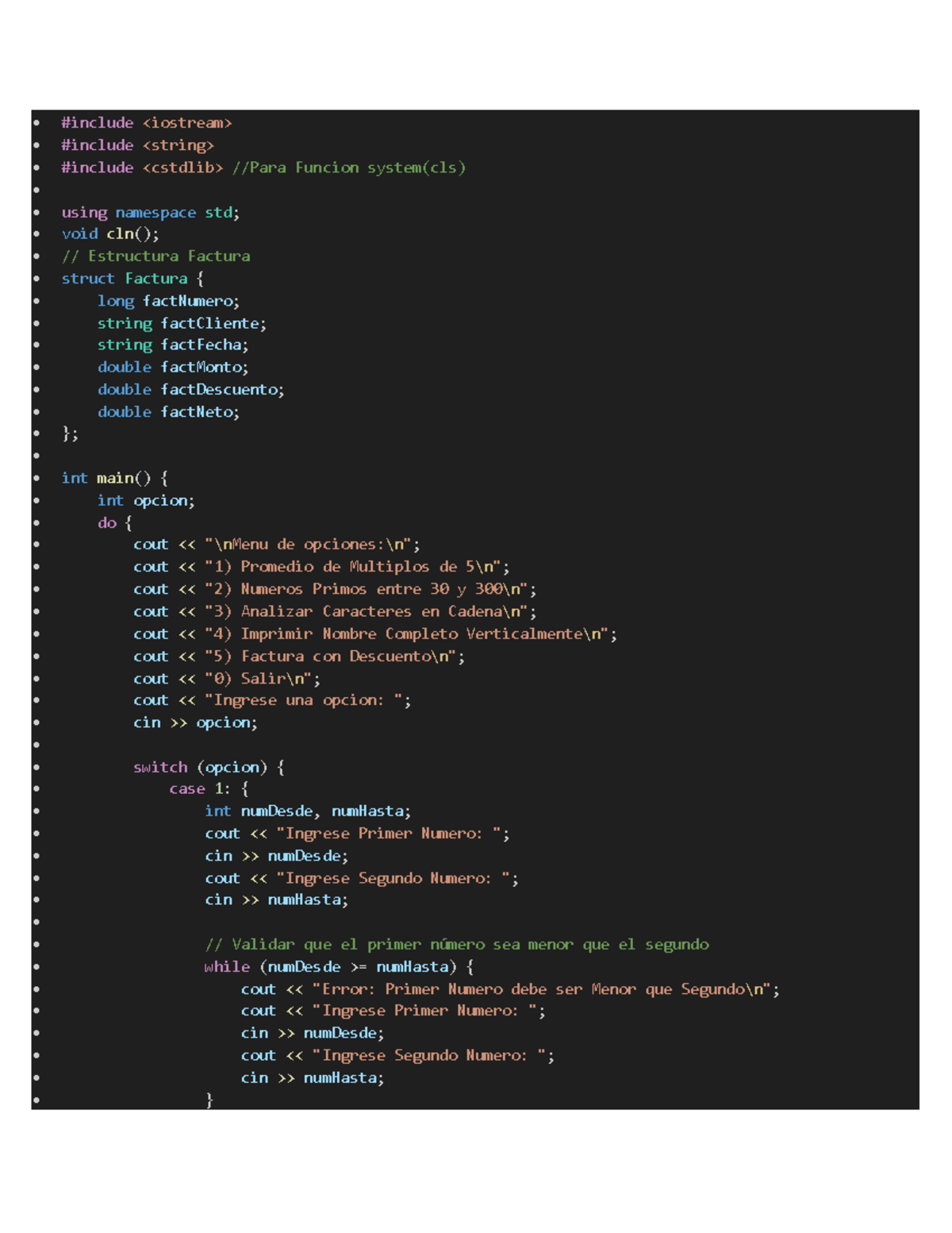 Trabajo Parcial (EP I) - Unidad VI (Lab Introduccion a la Programacion) - #include - Studocu
