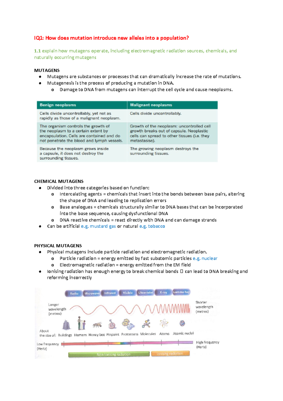 2019 BIO Module 6: Mutation and Genetic Variation in Populations - Studocu