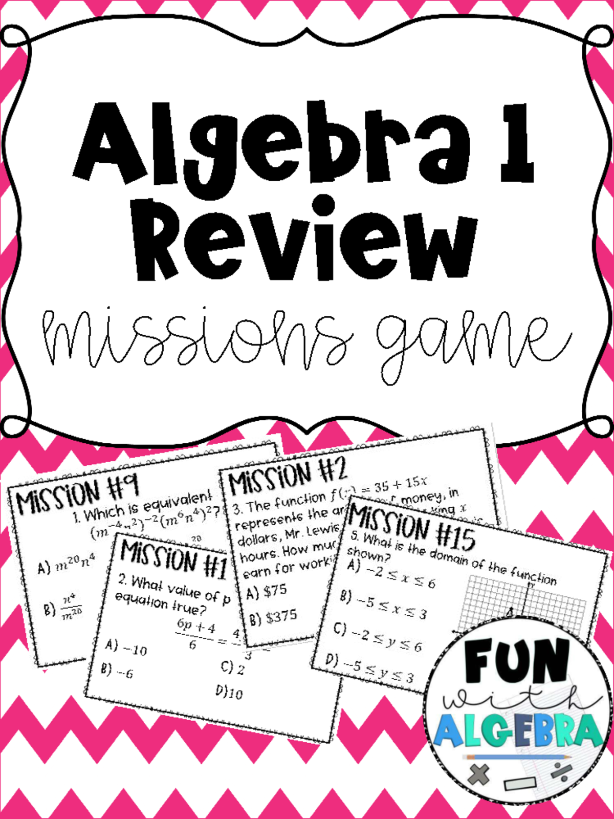 Algebra 1 EOC Review Missions Game Teacher Directions & Tips - Studocu