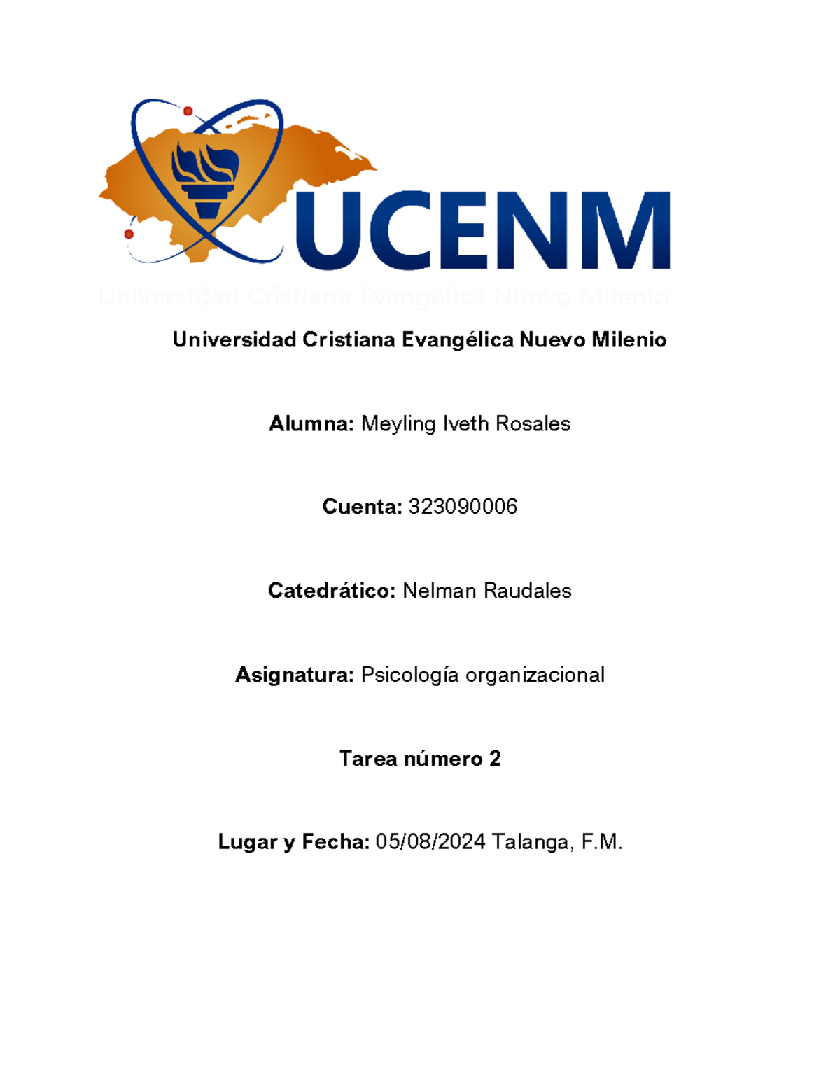 Tarea 2 psicologia - vhbjhiio bhjiuio bhjui - Universidad Cristiana ...