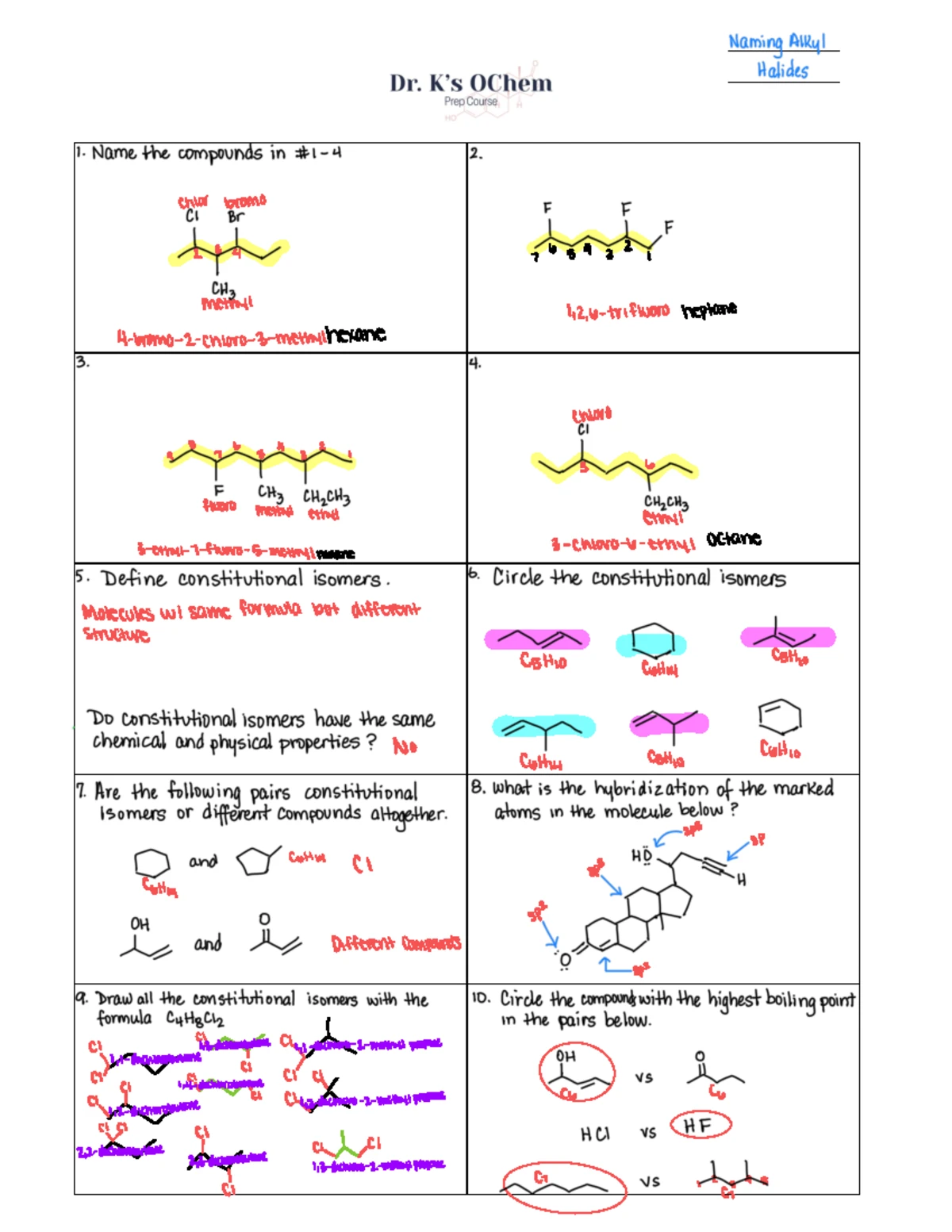 Ochem 101: Final Exam Review Guide for Success in Organic Chemistry - Studocu