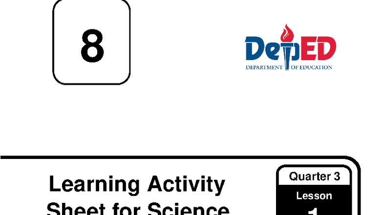 Q3 LAS Science 8: Crust Characteristics Activity Sheet - Studocu