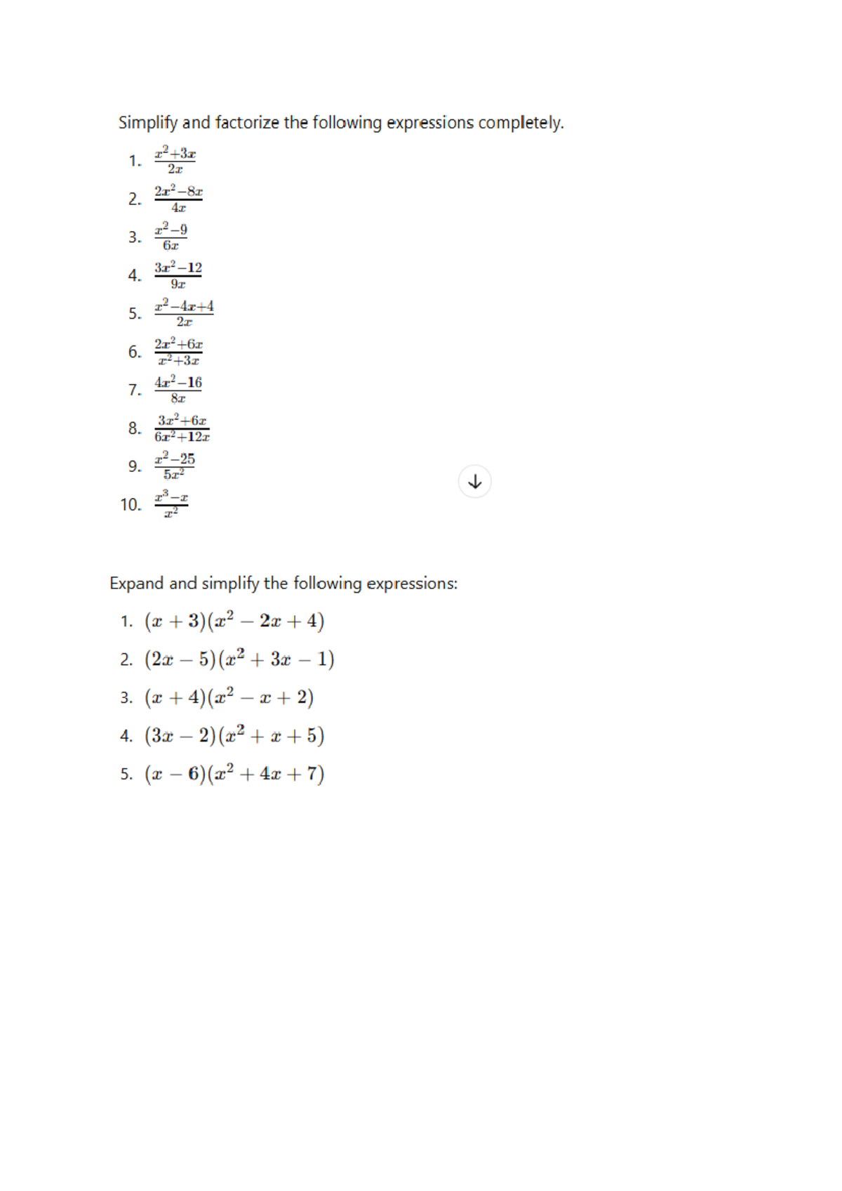 Factorising & Simplifying Expressions for Grade 10 Mathematics - Studocu