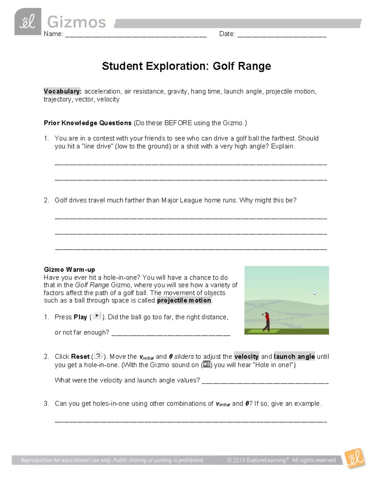 Golf Range SE - Physics: Exploring Projectile Motion and Trajectory ...