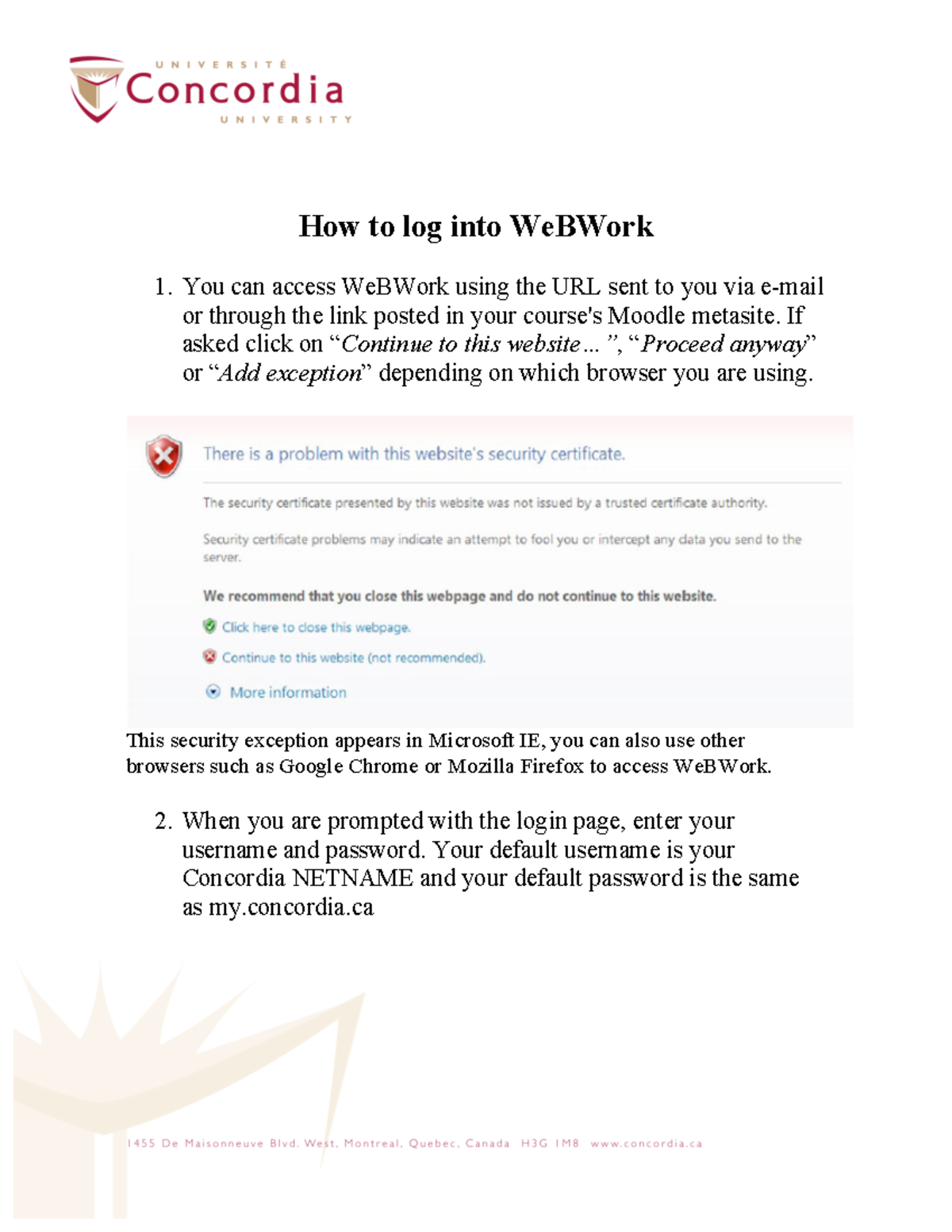 WebWork Access Instructions for Students: Step-by-Step Guide - Studocu