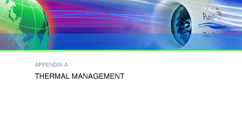 1100G-JM-LBM-13 Appendix A: Thermal Management Overview - Studocu