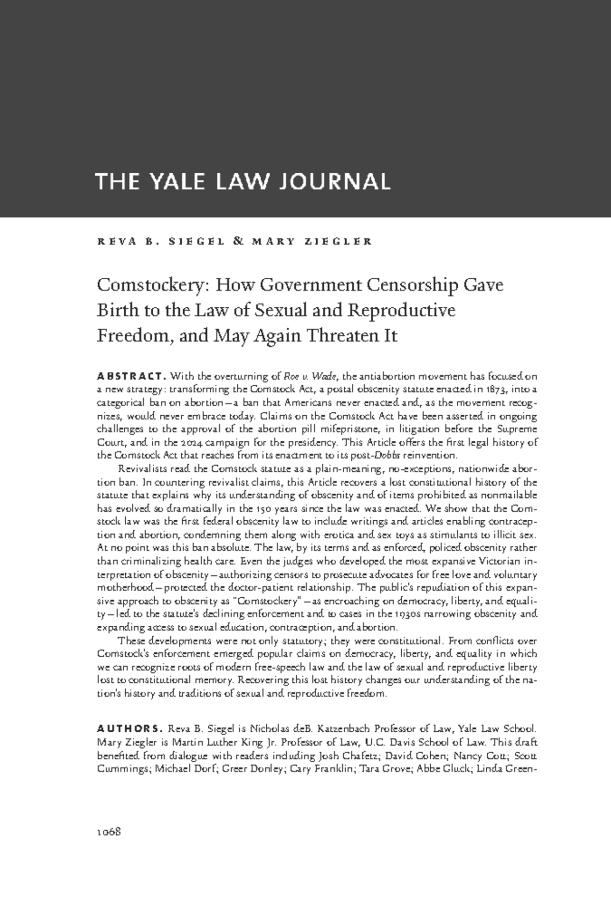 Comstock Act Analysis: Historical Context and Contemporary Relevance ...
