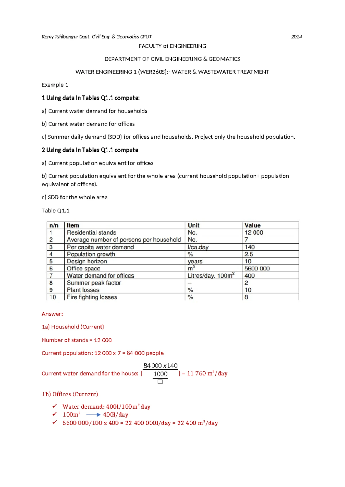 HED470 Unit 4 Handout: Sewer Reticulation & Design Notes - Studocu