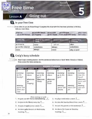 Interchange fifth edition intro workbook answer - Inglés I - Studocu