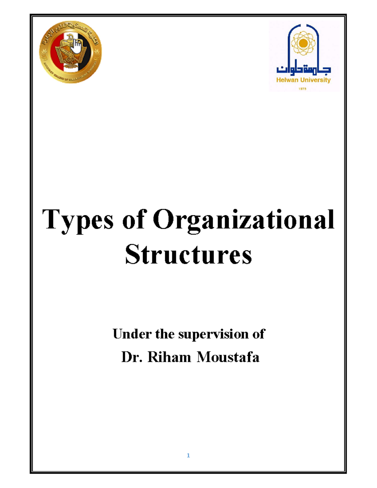 Types of Organizational Structures - Types of Organizational Structures ...