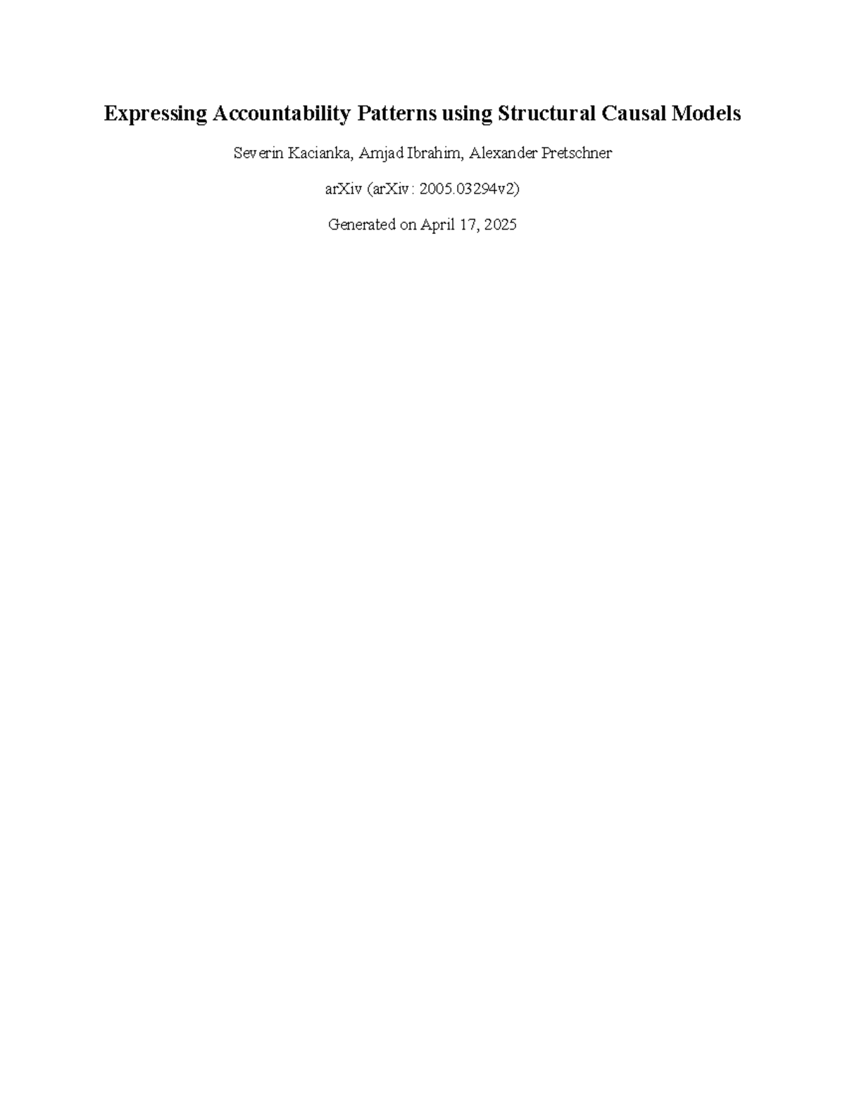 Expressing Accountability Patterns using Structura - As such ...