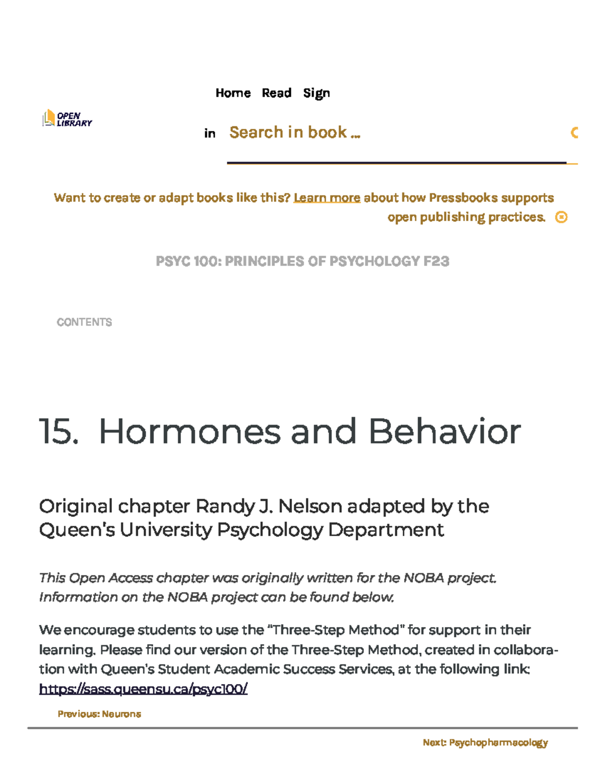 Hormones and Behavior: Insights from PSYC 100 Principles of Psychology ...