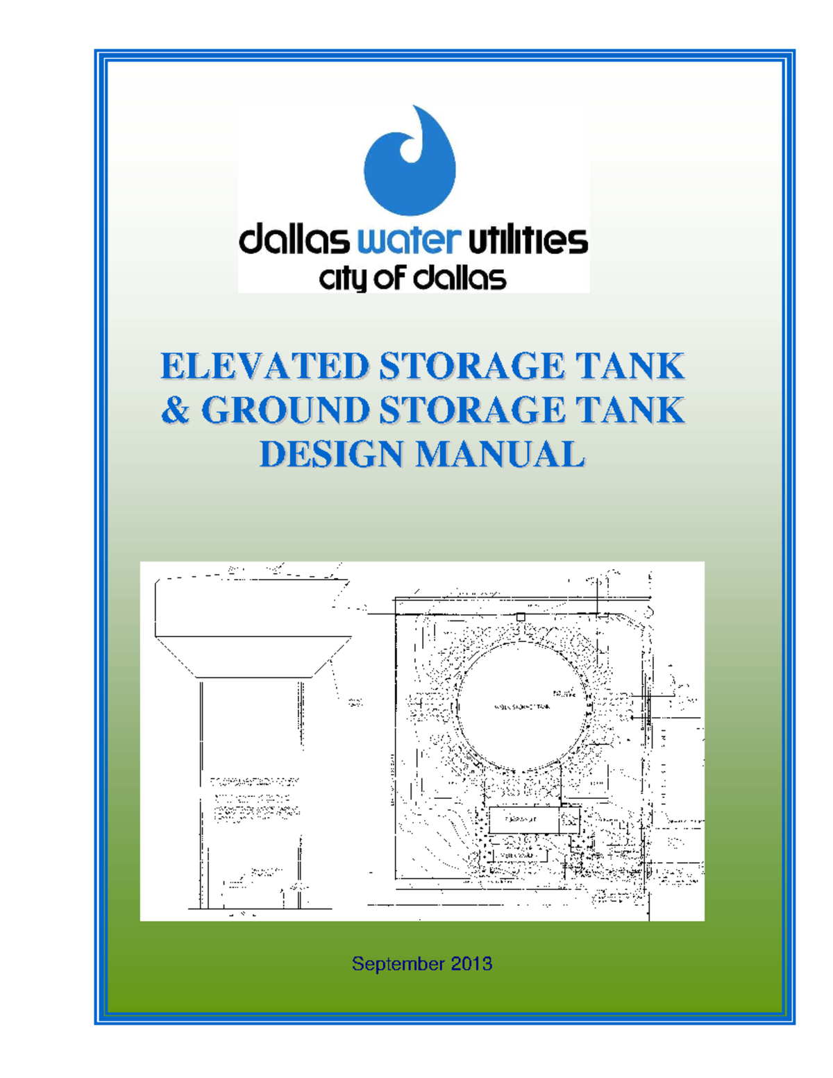DWU Elevated & Ground Storage Tank Design Standards - Sept 2013 - Studocu