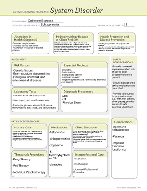 System Disorder Bipolar - ACTIVE LEARNING TEMPLATES THERAPEUTIC ...
