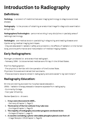 A Comprehensive Study Guide to Radiography and X-Ray Technology - A Comprehensive Study Guide to ...
