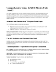 Physics - Grade: 11 - Queensland Certificate of Education - Studocu
