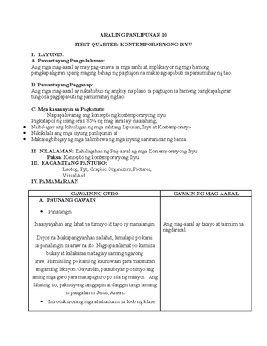 DLP 3 - lesson plan - DETAILED LESSON PLAN DLP No. 3 Learning Area ...