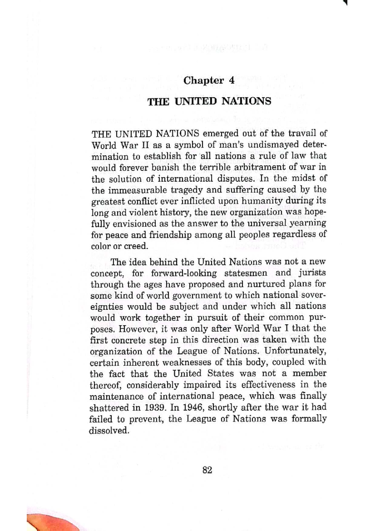 P Intel Chapter 4: The Formation and Principles of the United Nations ...