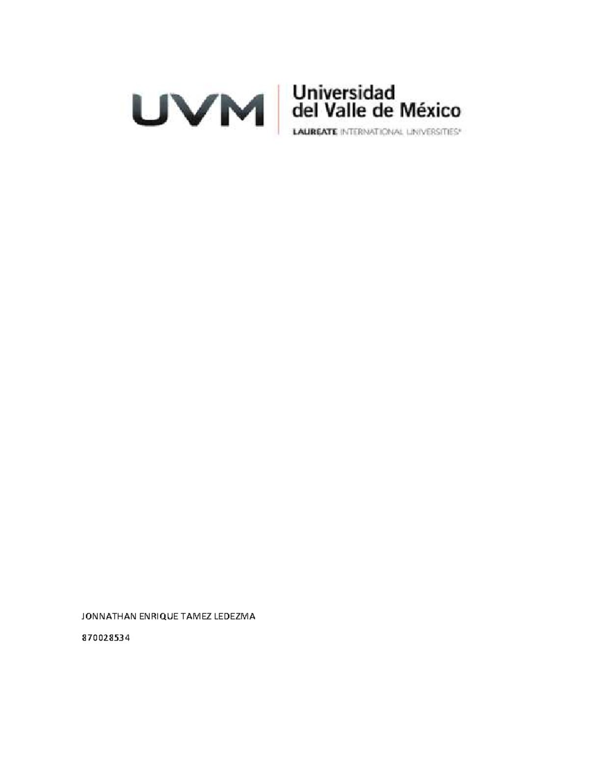 Act 2 JETL - Universidad UVM del Valle de México - Studocu