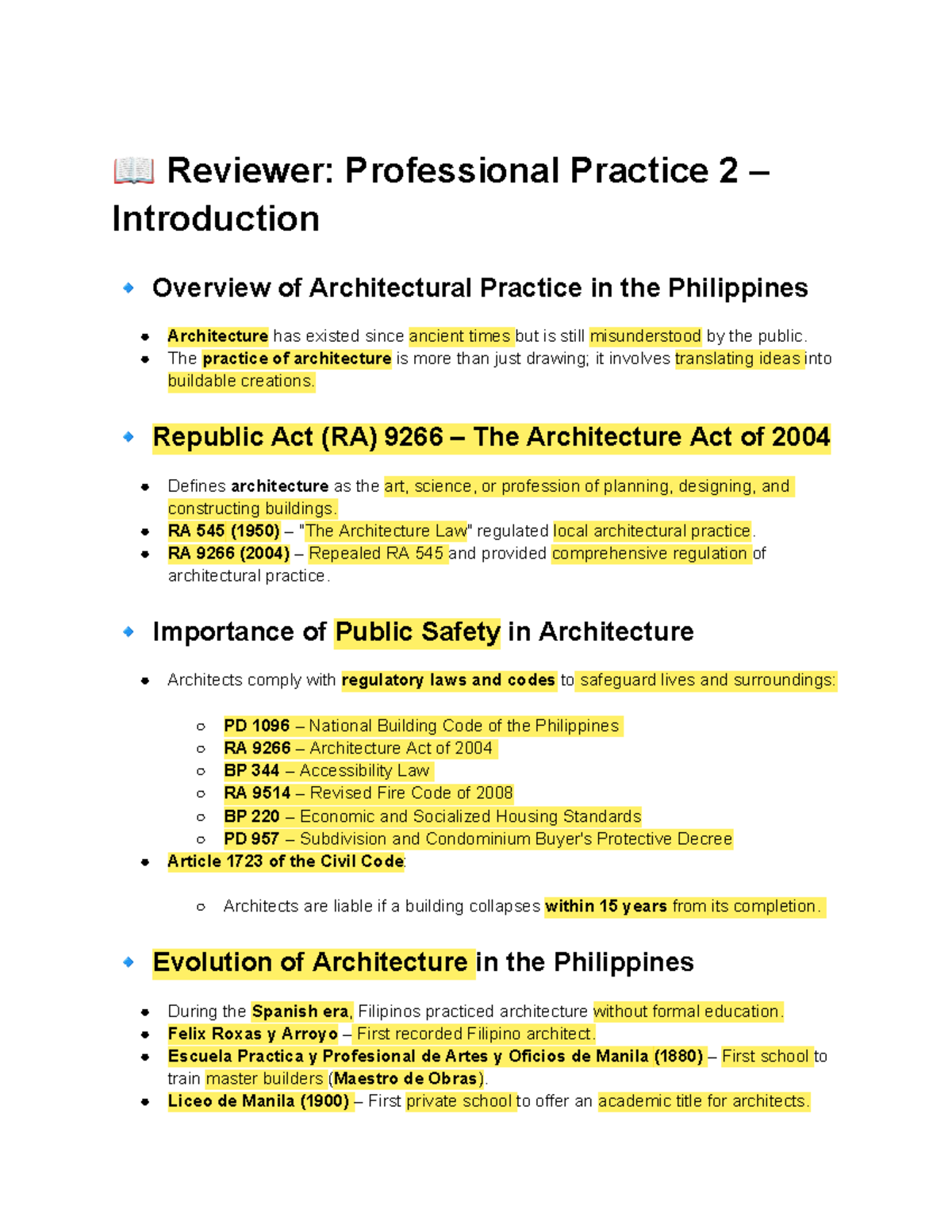 Professional Practice 2: Overview of Architectural Ethics and ...