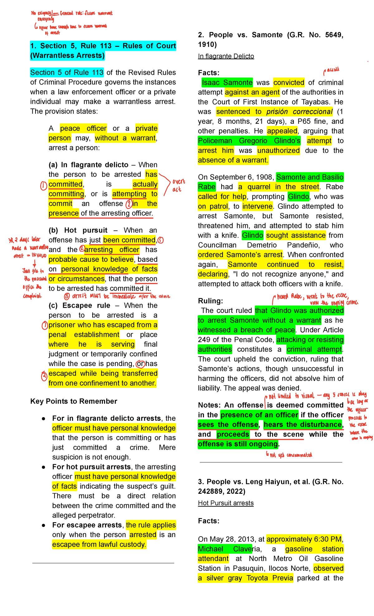 Article 3, Sec 2 of the Phil Constitution. - 1. Section 5, Rule 113 ...
