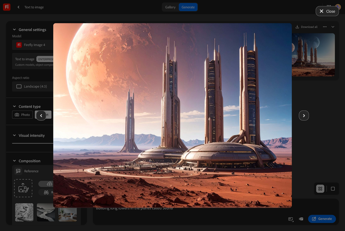 Adobe Firefly 2 - Amazing. - General settings Model Text to image ...