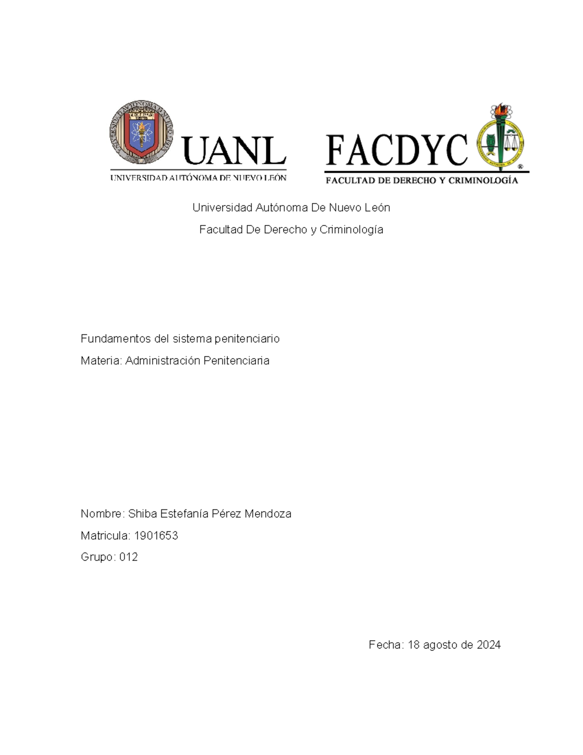 A1 SEPM SP - Glosario de términos del sistema penitenciario - Studocu