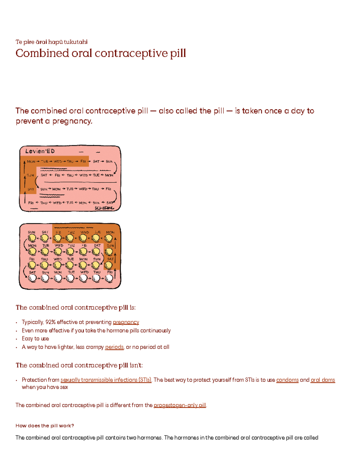 Combined oral contraceptive pill - Typically, 92% effective at ...