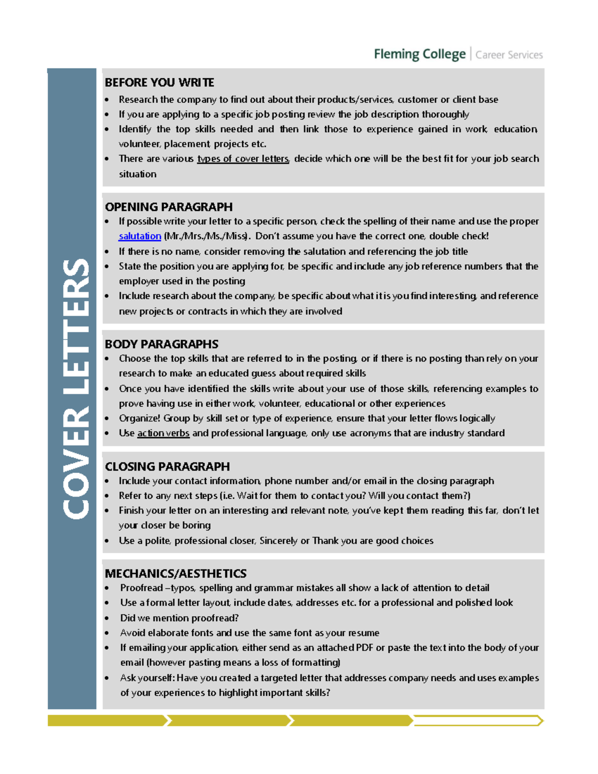 Cover Letter Tips for Job Applications: A Comprehensive Guide - Studocu