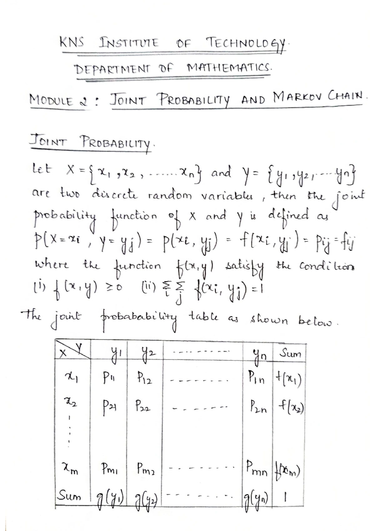 Mathematics Module 03: Key Concepts and Exercises - Studocu