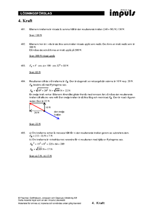 Formelblad - Formelsamling Fysik 1 Rörelse Hastighet Medelhastighet ...