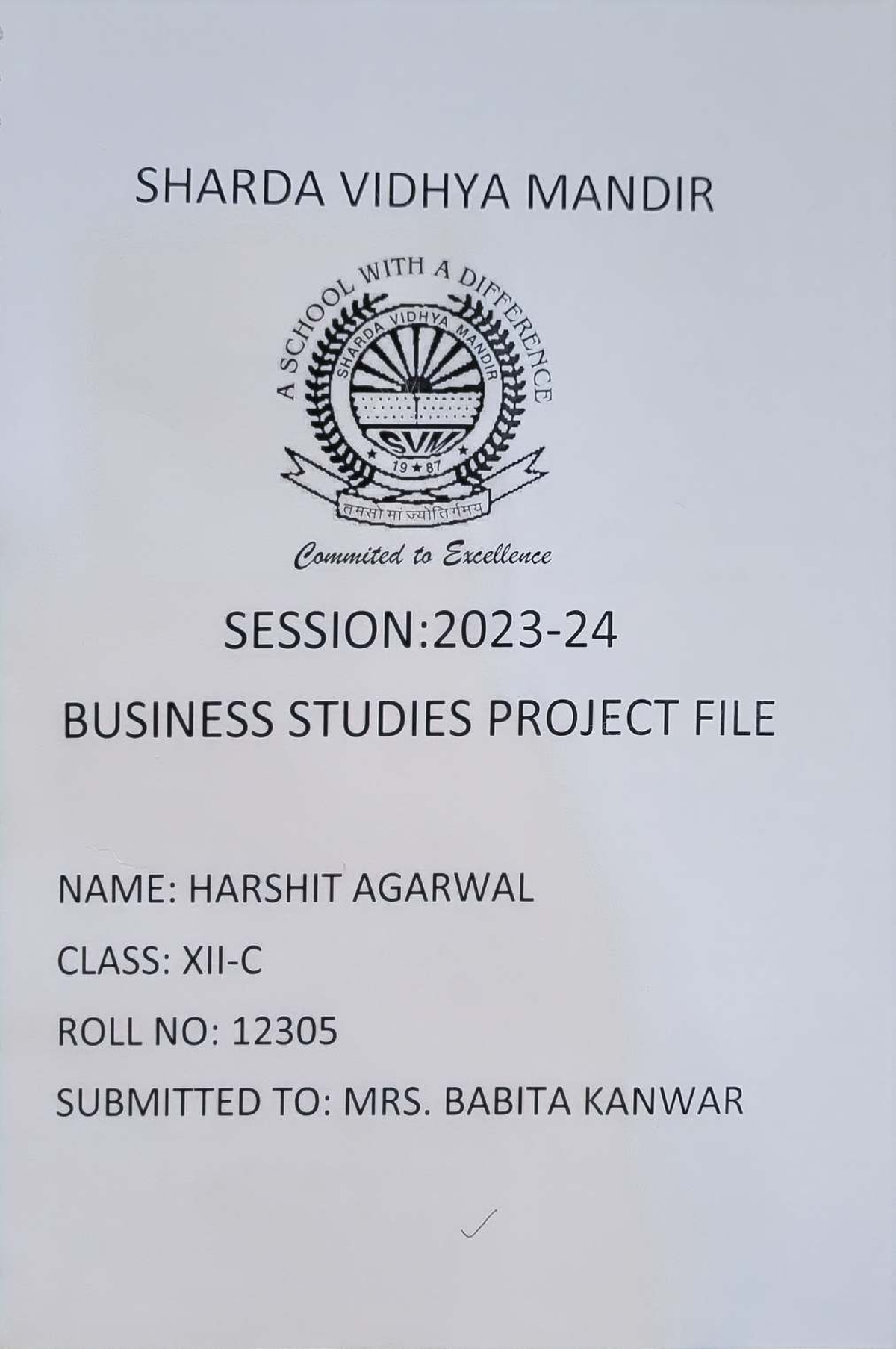 B.S.T. Project File: Principles of Management in NR Mart - Studocu