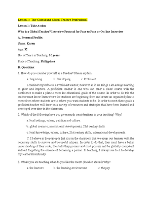 Chapter 5 Lesson 2 The Teaching Profession in the Asean and Beyond ...