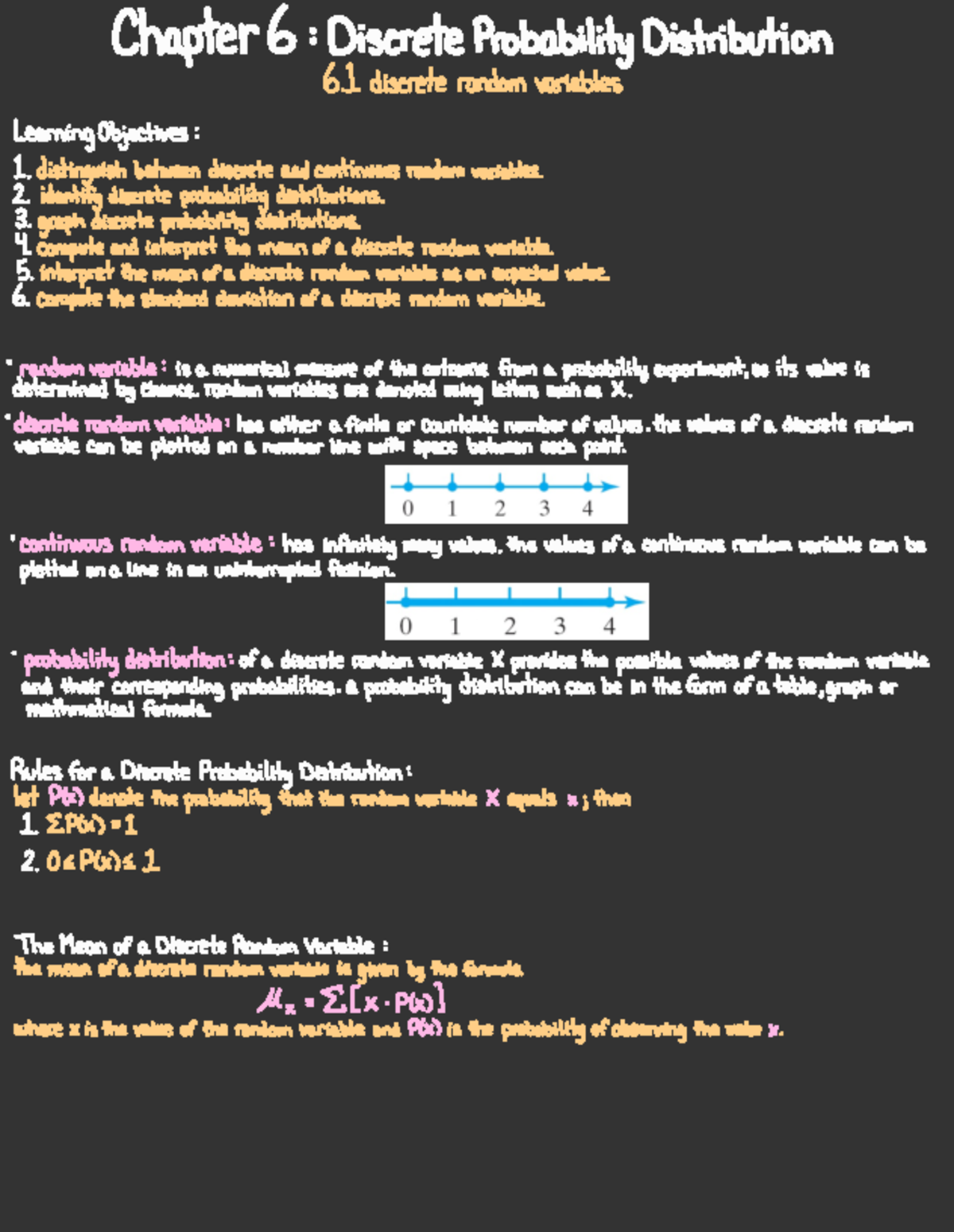 Statistics Chapter 6 - Chapter 6 Discrete Probability Distribution 6 ...