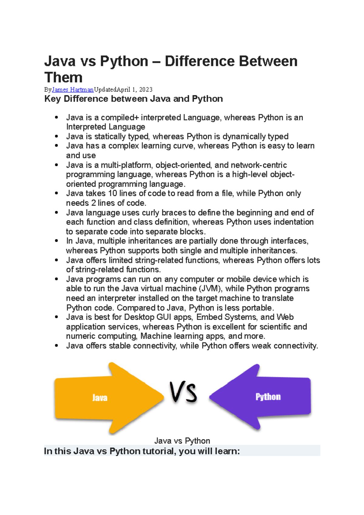 Java vs Python - Java takes 10 lines of code to read from a file, while ...