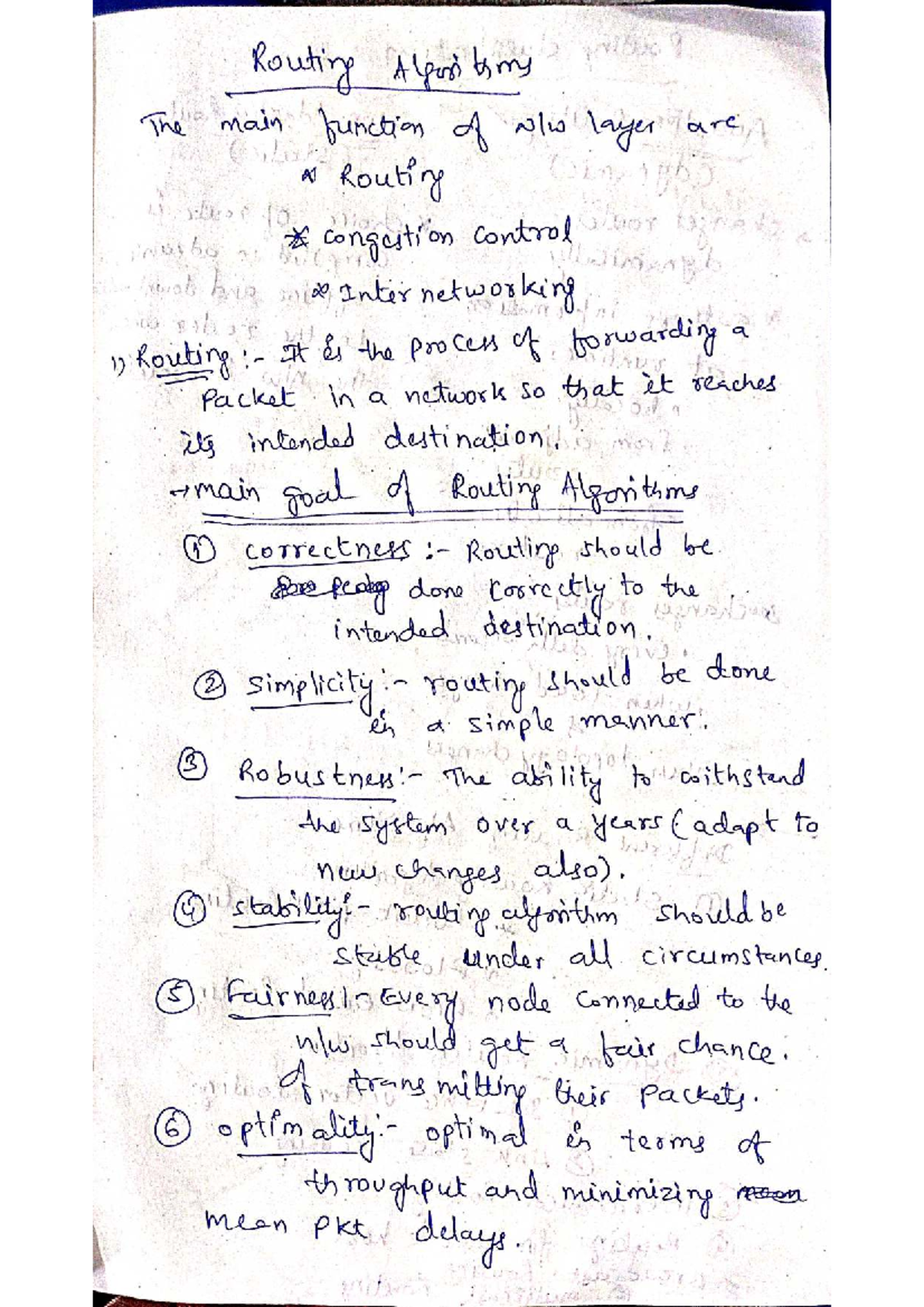 Routing Algorithms: Concepts and Techniques for Computer Networks (Unit ...